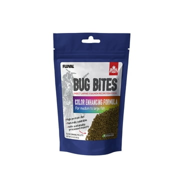 Fluval Bug Bites, Cichlid Pellets Fish Food, High Protein, Insect ...