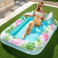 A 2-In-1 Inflatable Sunbathing Bed And Pool Float, Portable Sunbathing ...