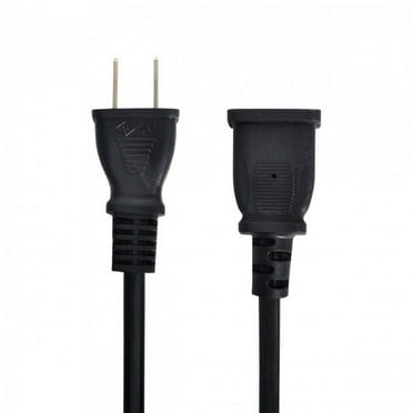 JSER USA Outlet Saver Power Extension Cord Cable 2-prong 2 Outlets for NEMA 1-15P to NEMA 1-15R ...