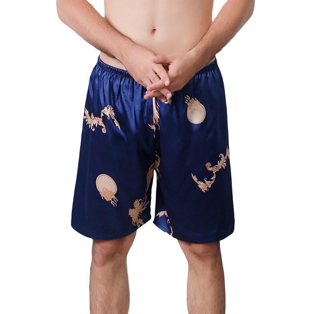 Mens Pajama Pants Satin Boxers - Walmart.com