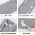 2 Packs Toilet Seat Cover, Plush Warm Bathroom with Snaps Fixed ...