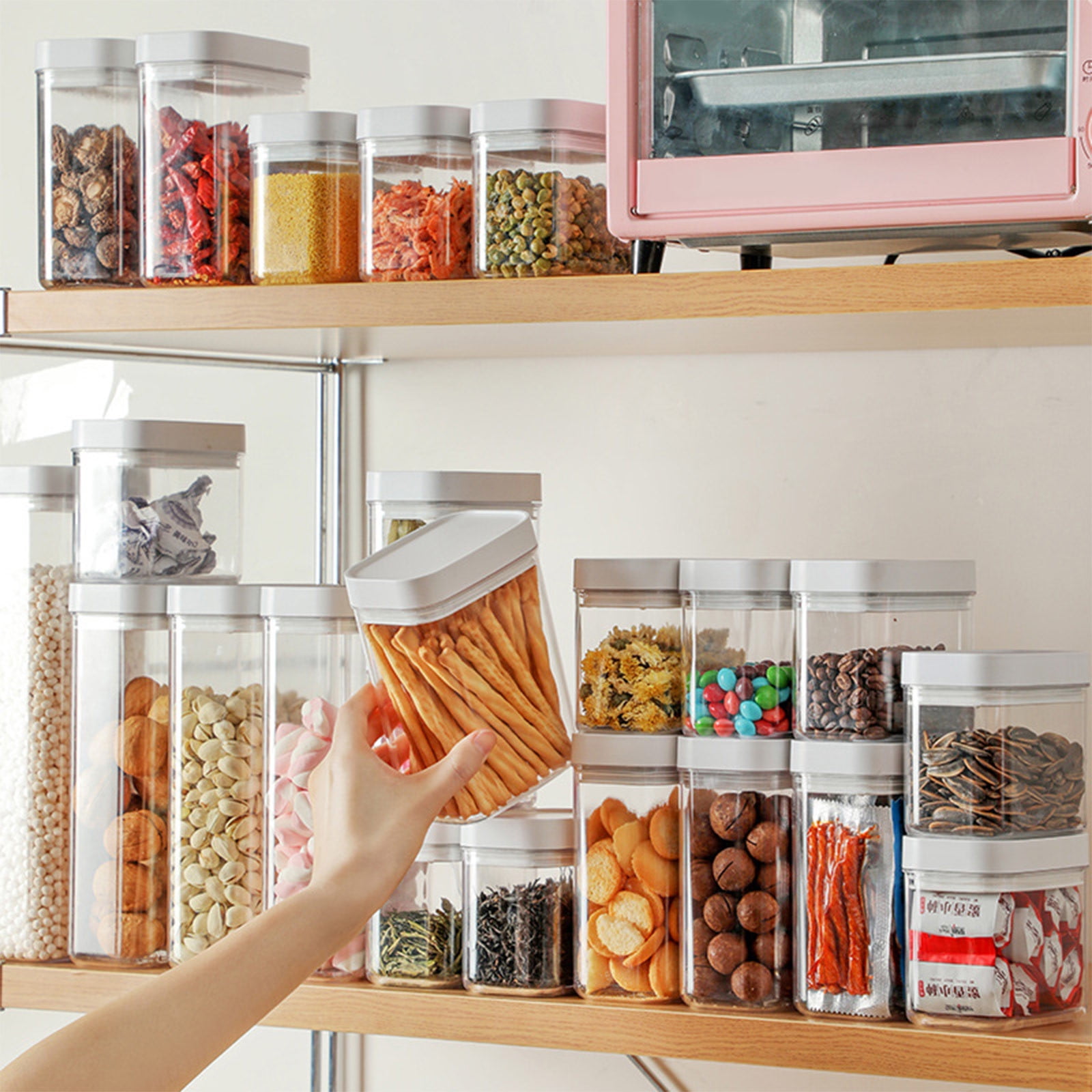 Fiudx Juego de Recipientes para Almacenar Alimentos, Diseño Hermético y ...