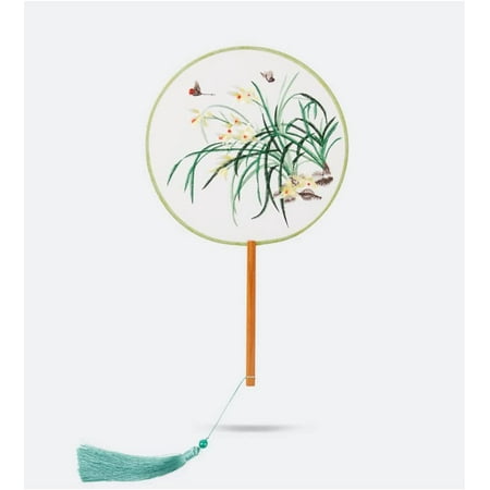 Chinese Fan Embroidery Hand Circular Fan, China Ancient Dance ...