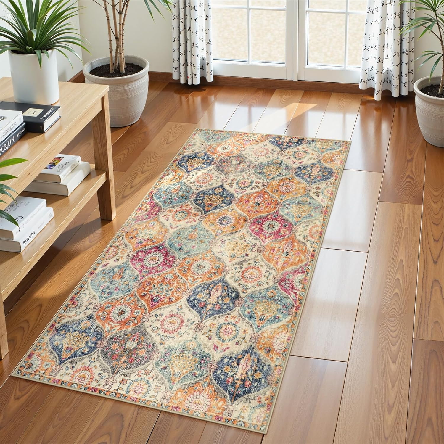 Click here for Siabc-Moroccan Trellis Hallway Rug  2x5 Washable R... prices