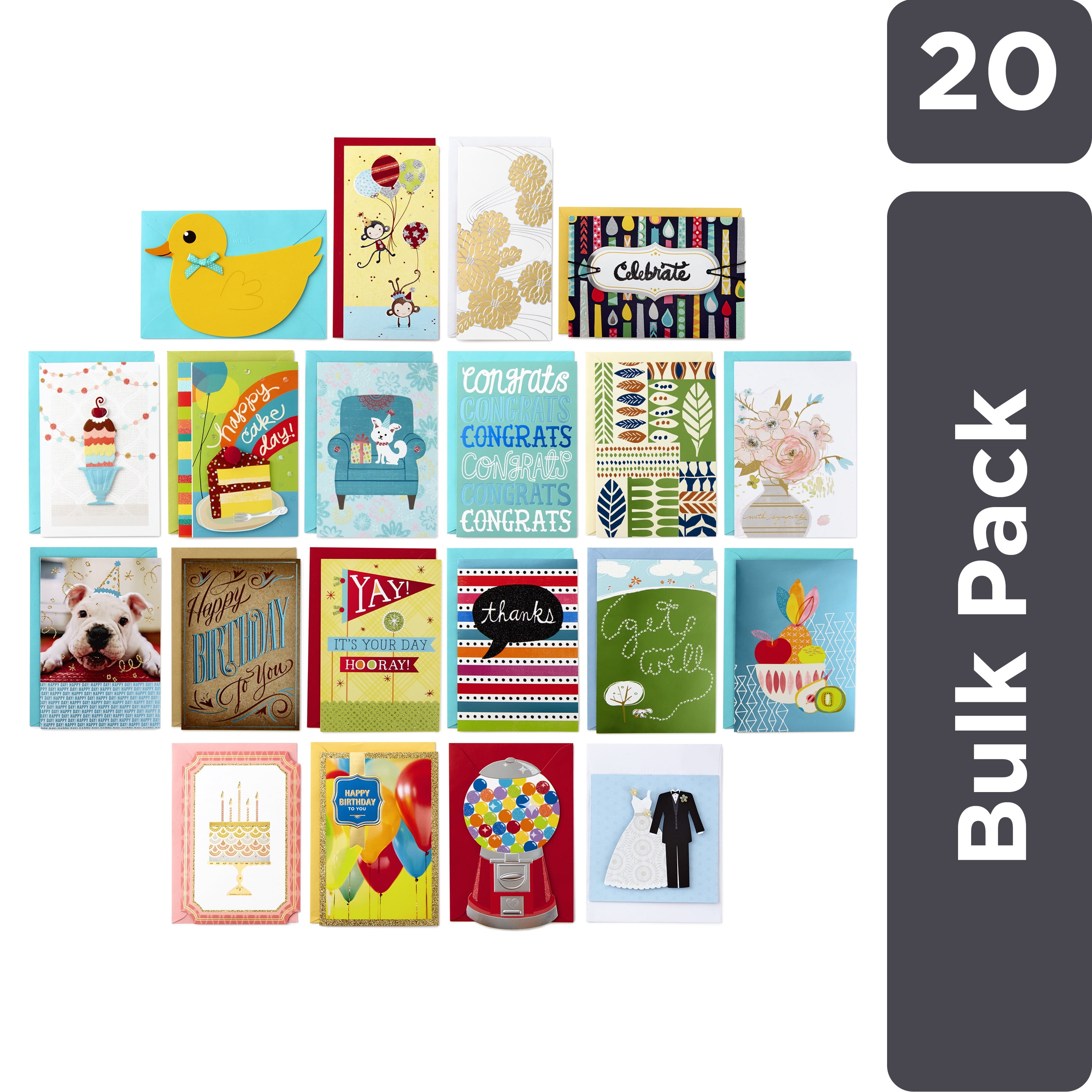 Hallmark Greeting Card Assortment, All Occasion Boxed Set (20 Cards ...
