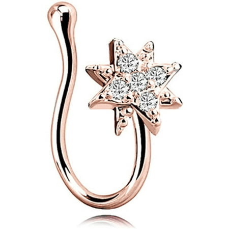 KSCD Fake Nose Rings for Women and Men - Copper African Nose Cuff Non ...
