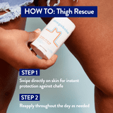 Megababe Thigh Rescue Anti-Chafe Stick, Body Chaffing Prevention, Leg ...