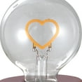 Mainstays 8" Heart Filament Open LED Bulb Accent Lamp, Rose Gold ...