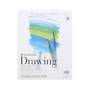Strathmore Drawing Paper Pad, 400 Series, Smooth Surface, 11" x 14 ...
