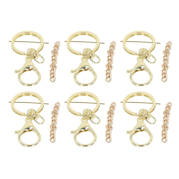 Keychain Making Kit, Premium Metal Key Chain Kit 30Pcs Rings 30Pcs ...