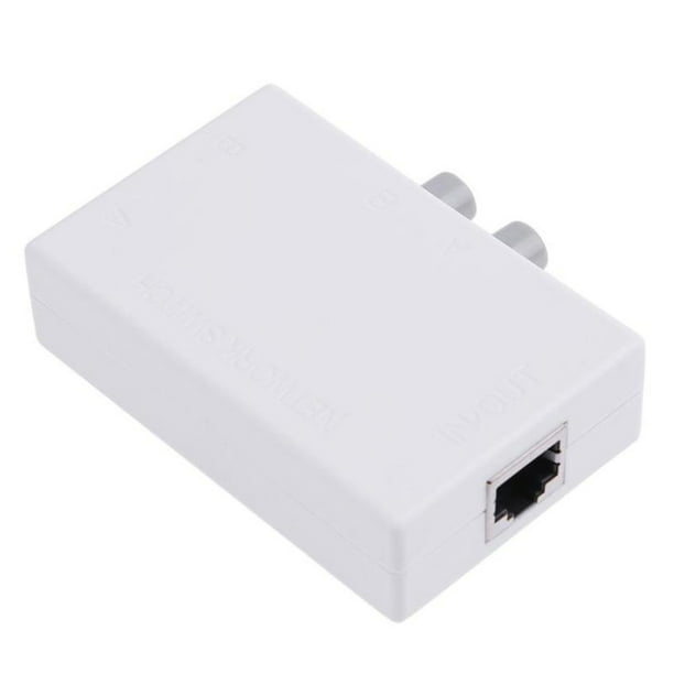 AB Sharing Manual RJ45 Switcher Mini 2 Port RJ45 Adapter 1 in 2 out ...