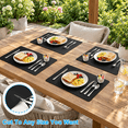 Black 47.3''x23.6'' Silicone Dining Table and Kitchen Countertop ...