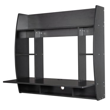 Ktaxon Compact Wall Mount Computer Desk for Small Space with Floating ...