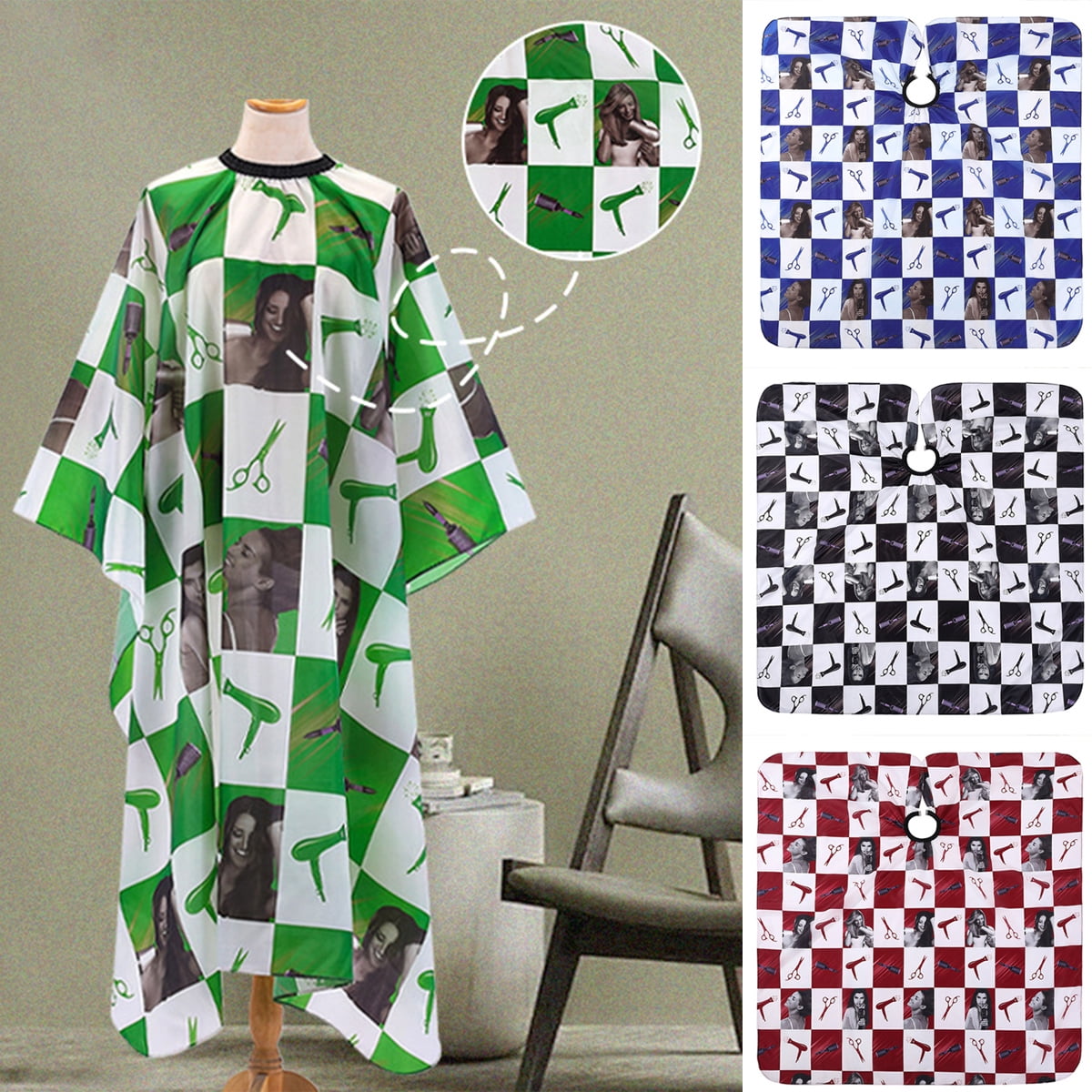 Vnanda Stain & Water Proof Haircut Cape, Large Barber Cape for Shampoo ...