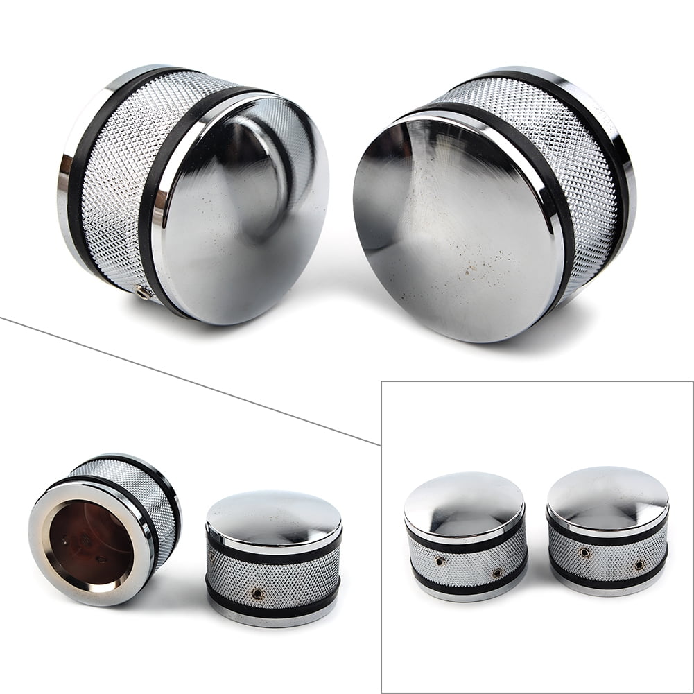 ZS 1Pair Motorbike Front Axle Nut Cover Cap Kits for Harley Electra ...