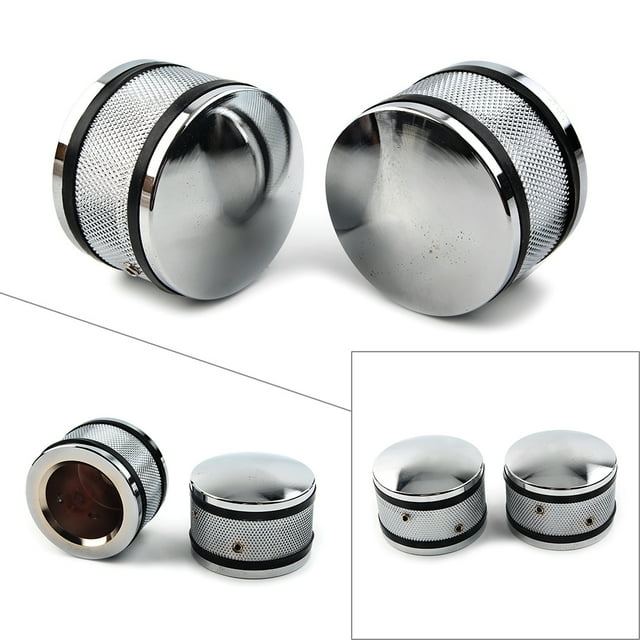 ZS 1Pair Motorbike Front Axle Nut Cover Cap Kits for Harley Electra ...