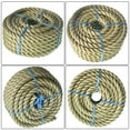 LABLT 3/4" x 50' Twisted 3 Strand Polypropylene Synthetic Rope ...