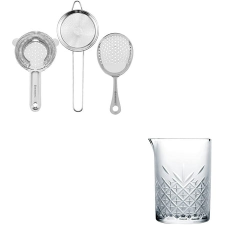 Cocktail Strainer Set includes Star Pattern Hawthorne Strainer, Fine ...
