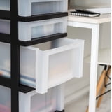 IRIS USA 6-Drawer Plastic Storage Cart with Rollers, Organizer Top ...