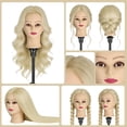 Mannequin Head with 90% Human Hair, 24" Hair Doll Head for Cosmetology ...