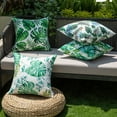 Outdoor Pillow Covers 18x18inch Tropical Leaves Waterproof Throw ...