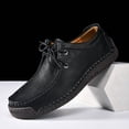 PLERISE Men's British-Style Retro Loafers – Hand-Sewn Durable Casual ...