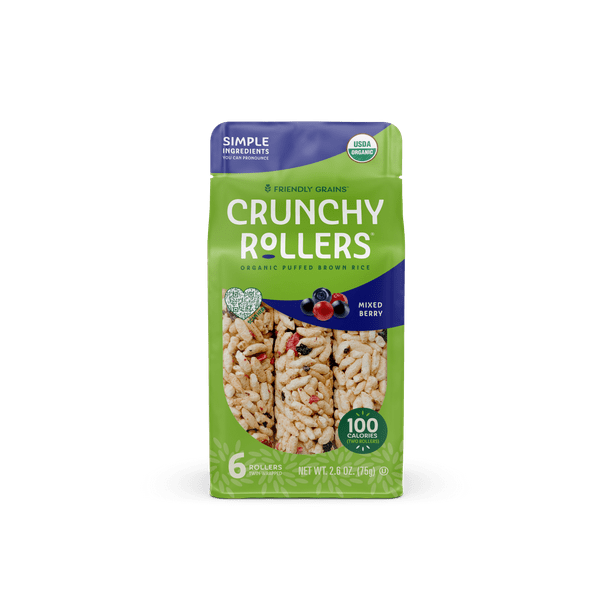 Friendly Grains Crunchy Rollers, Mixed Berry - 2.6 oz. - Walmart.com