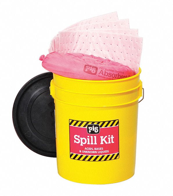 Pig Spill Kit, Chem/Hazmat, Yellow KIT3200 - Walmart.com