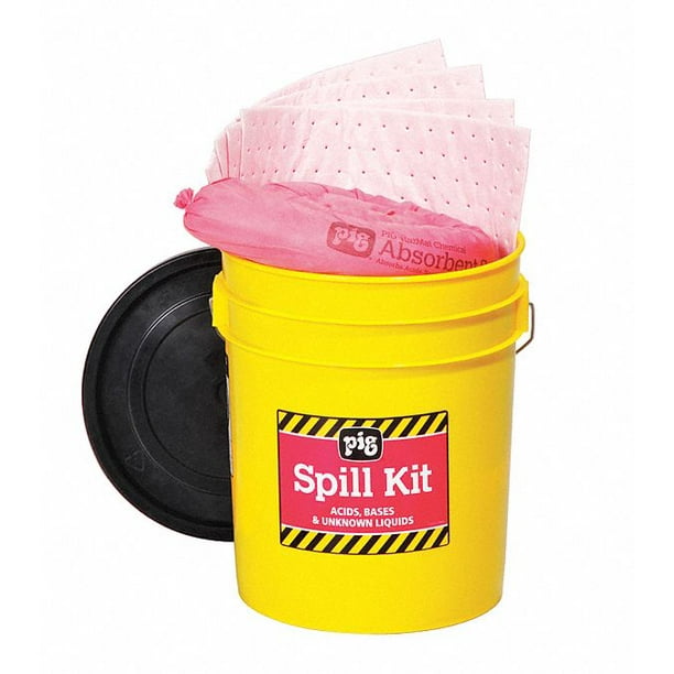 Pig Spill Kit, Chem/Hazmat, Yellow KIT3200 - Walmart.com