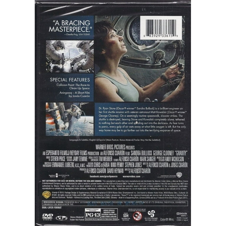 Gravity Dvd Poster