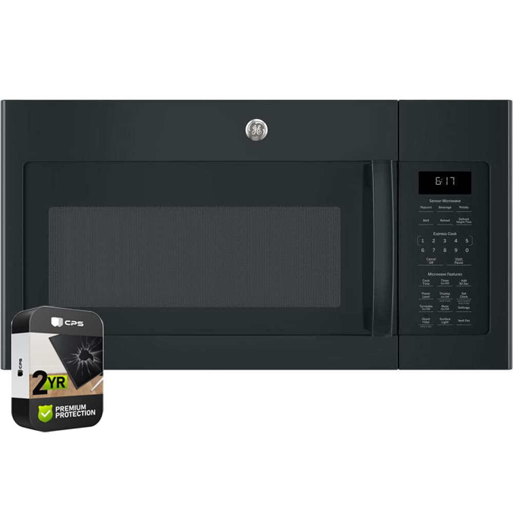 GE JVM6175DKBB 1,7 pies cúbicos. Pie. Paquete de horno microondas para ...