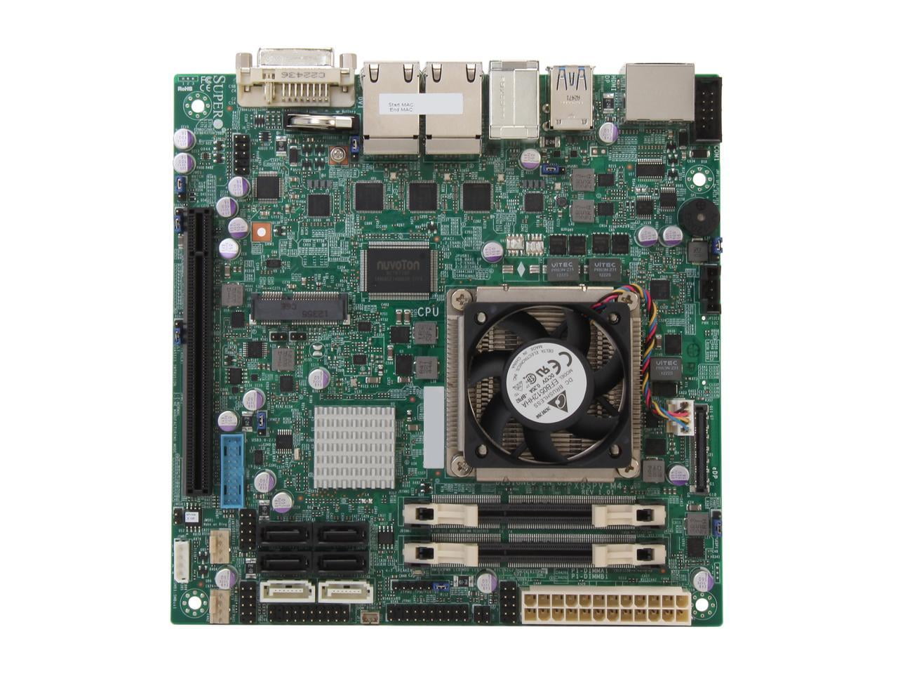 Supermicro X9SPV-M4 Mini ITX Server Motherboard FCBGA1023 Intel QM77 ...