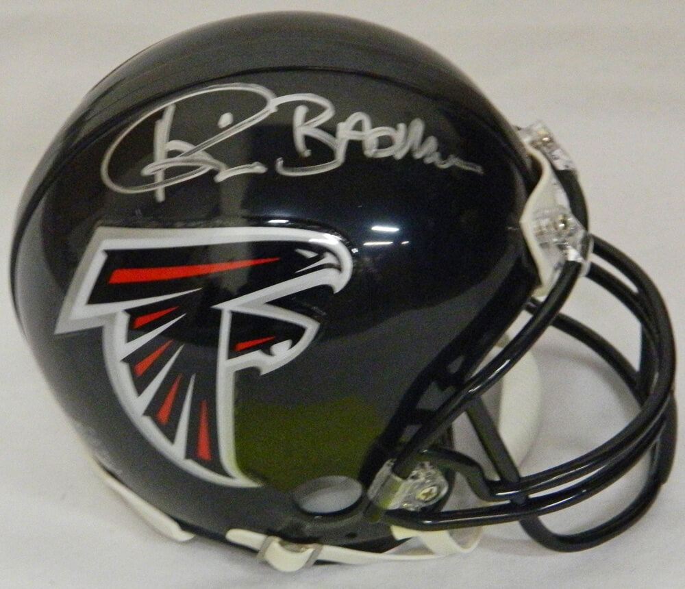 Andre Rison Signed Atlanta Falcons Black Riddell Mini Helmet w/Bad Moon ...