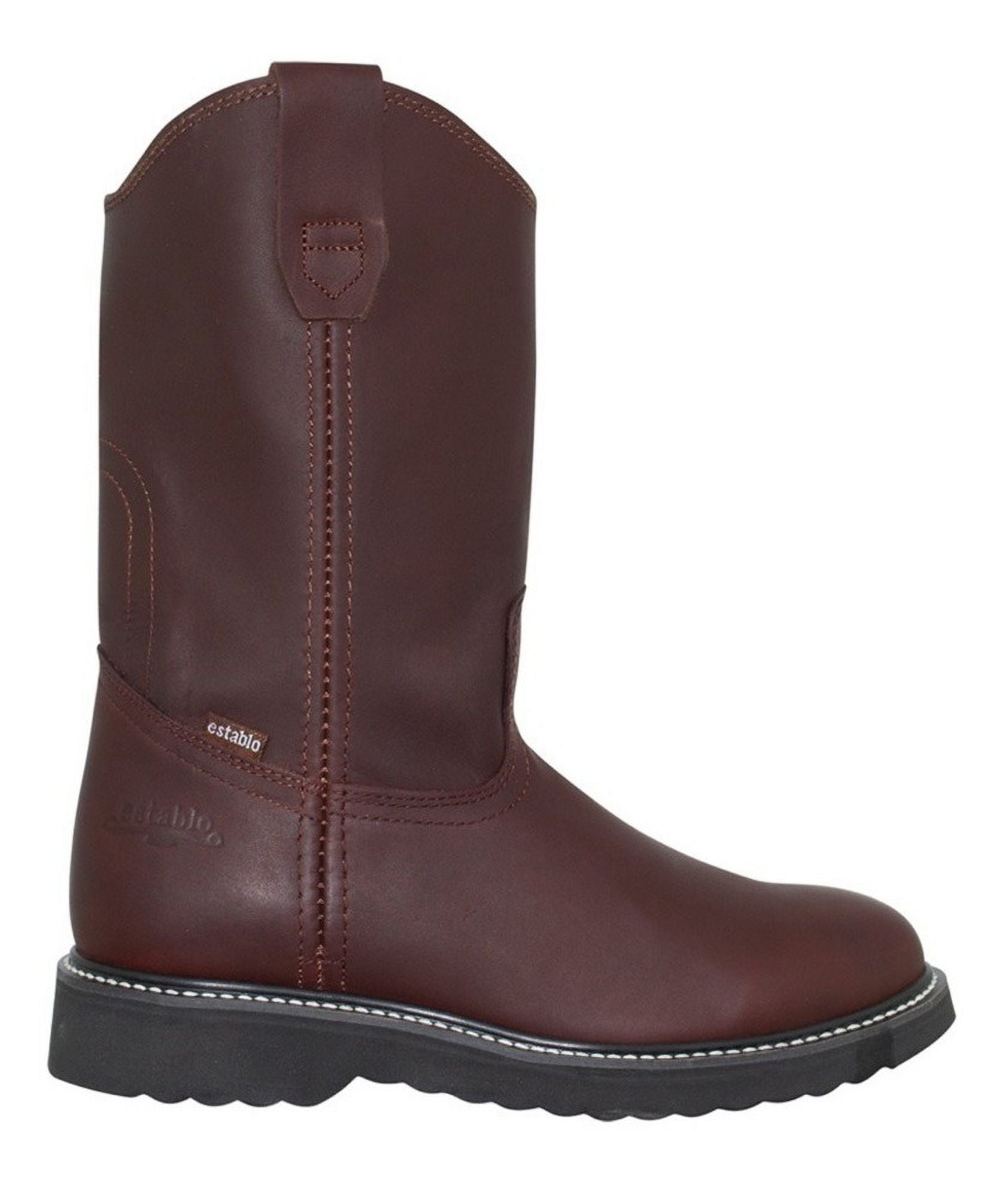 Bota De Trabajo Establo 507 Tipo Roper De Piel Color Shedron Grasso ...