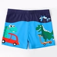 FINALGANG Boys Trunks Kids Cartoon Dinosaur Prints Elastic Waisted ...