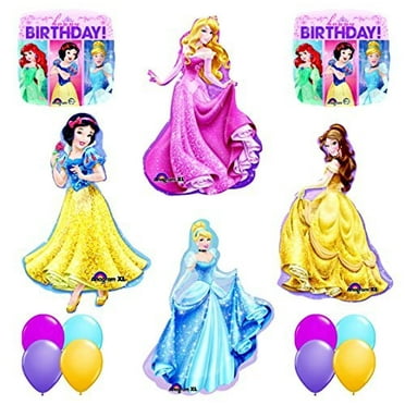 Disney Princess Birthday Party Supplies 13 pc Castle Airwalker Balloon ...
