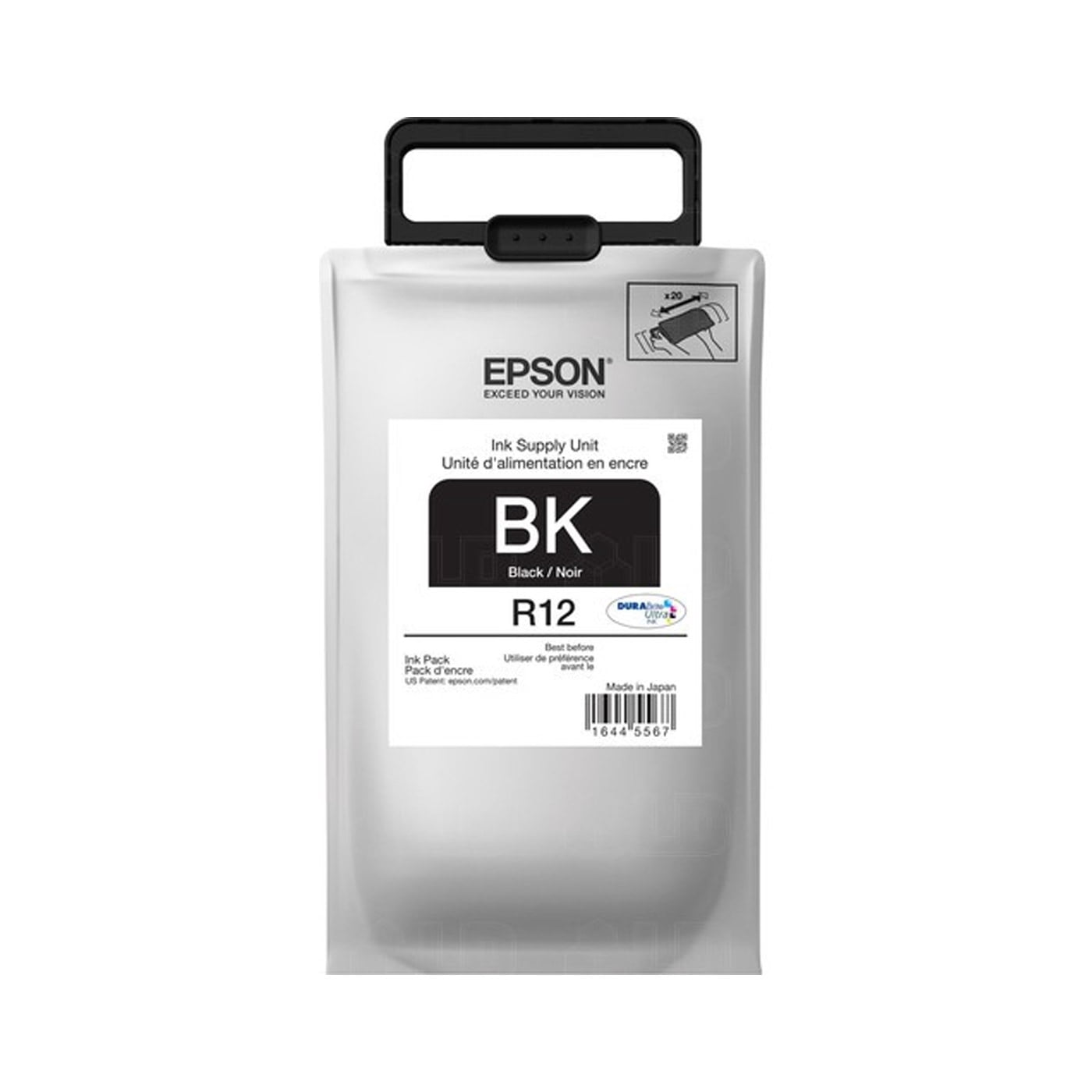 Epson R12, Black Ink Pack - Walmart.com
