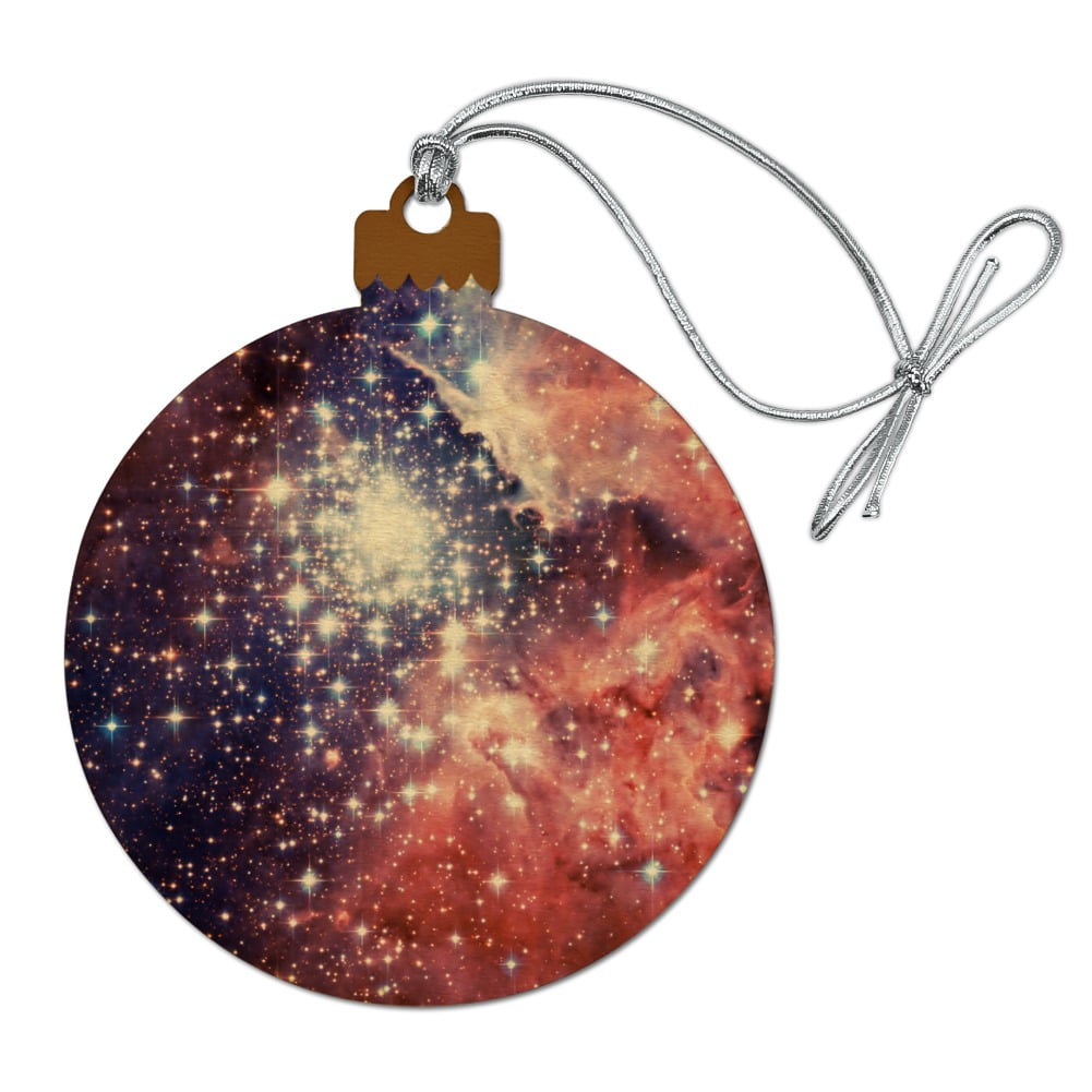 Nebula Space Galaxy Wood Christmas Tree Holiday Ornament - Walmart.com