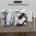 Usb Charging Hub, White Multi Port Charger Dock, 66W 4 Port Usb ...