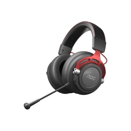AOC Gaiming GH401 - Headset - full size - 2.4 GHz - wireless, wired - 3 ...