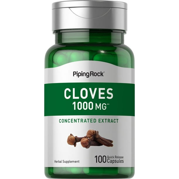 Cloves Extract 1000mg | 100 Capsules | by Piping Rock - Walmart.com