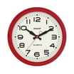 Westclox 9.5" Red Square Retro Analog QA Wall Clock - Walmart.com