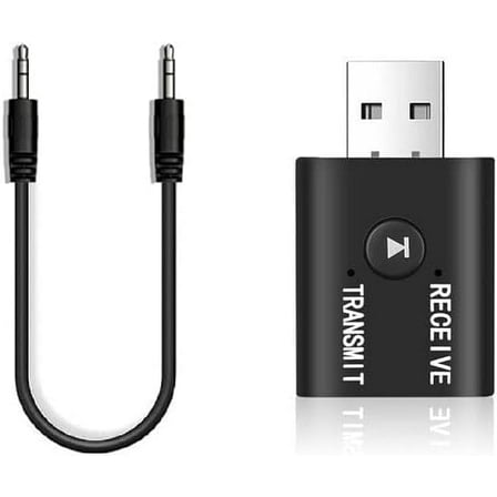 Car Bluetooth 5.4 Receiver 3.5mm 3.5 AUX Jack Stereo Music Audio Car ...