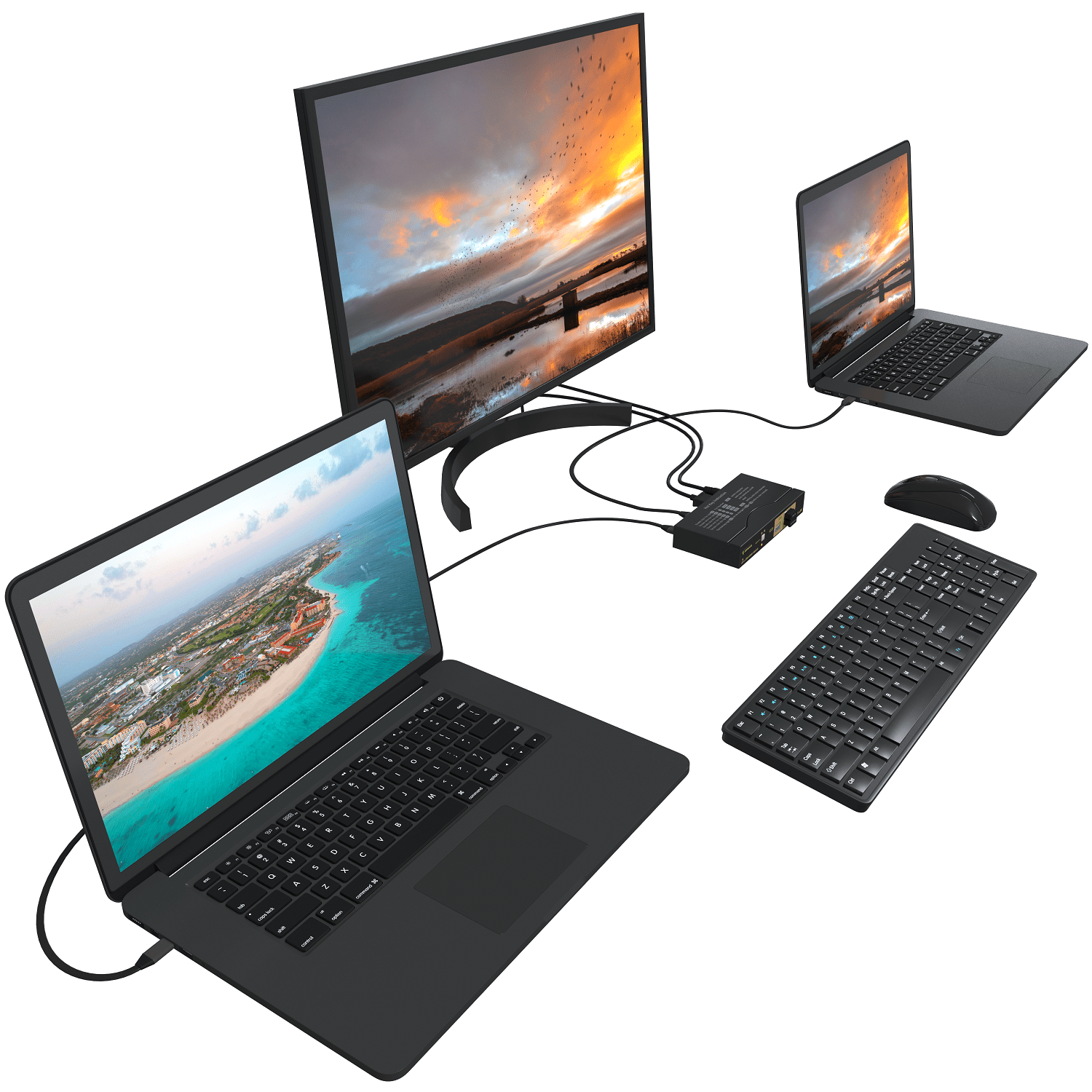 Buy USB-C KVM Switch - (2 Ports) Control Two Computers w/One Shared ...