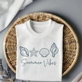Coquette Seashell Shirt, Coastal Summer Tee, Beachy Shell Swim Crewneck ...