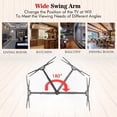 Full-Motion TV Wall Mount for 26-55" Screens - Rotatable, Tiltable (-5 ...