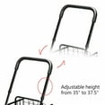 Costway Folding Shopping Cart Jumbo Basket Rolling Utility Trolley ...