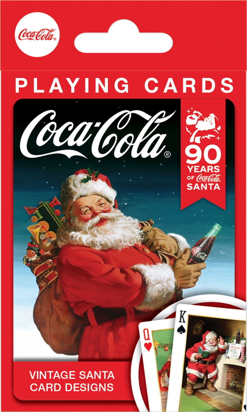 MasterPieces Officially Licensed Coca Cola Vintage Santa Playing Cards ...