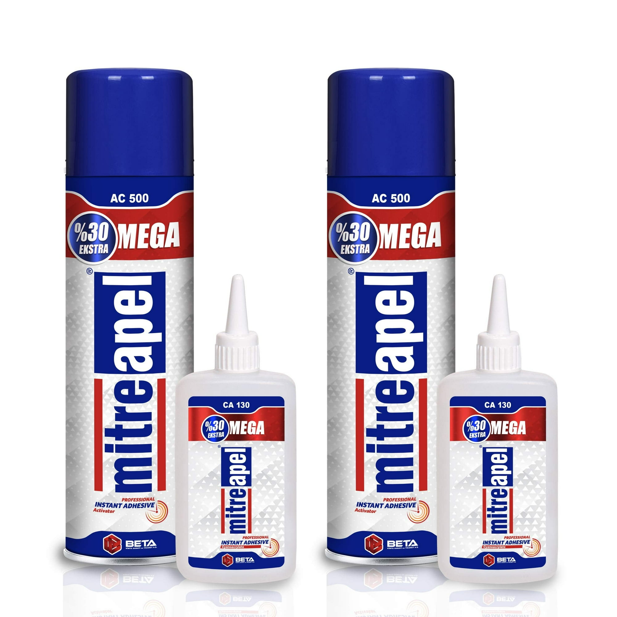 Click here for Mitreapel Super Ca Glue (2 X 4.5 Oz.) With Spray A... prices