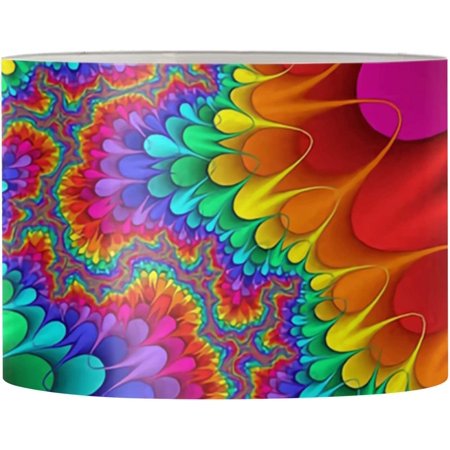 Colourful Drum Shaped Lamp Shade Home Office Lampshade with Spider ...